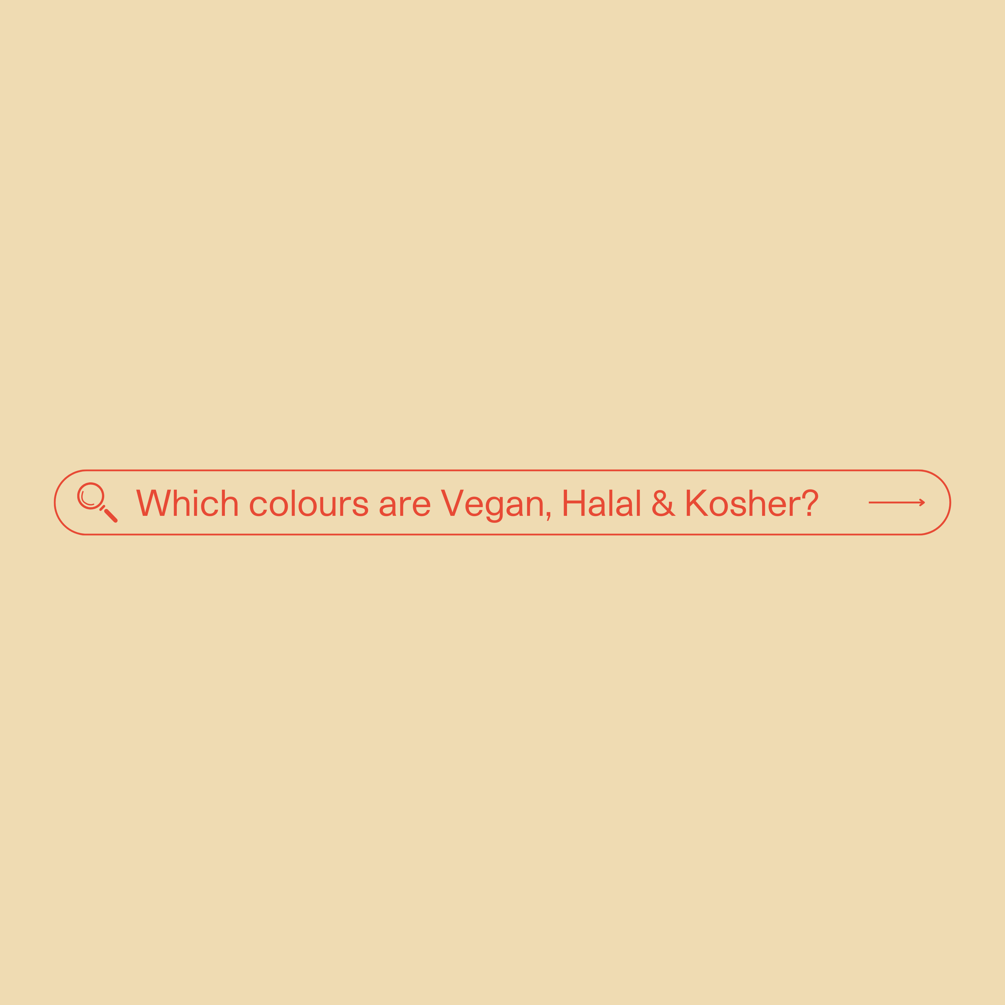 What colours are Vegan Friendly, Kosher Certified & Halal Suitable ...